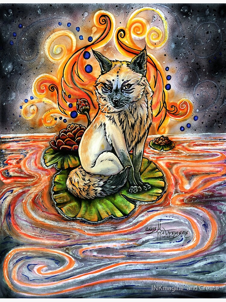 "Lily Kitsune" Art Print for Sale by Knyghtshade | Redbubble