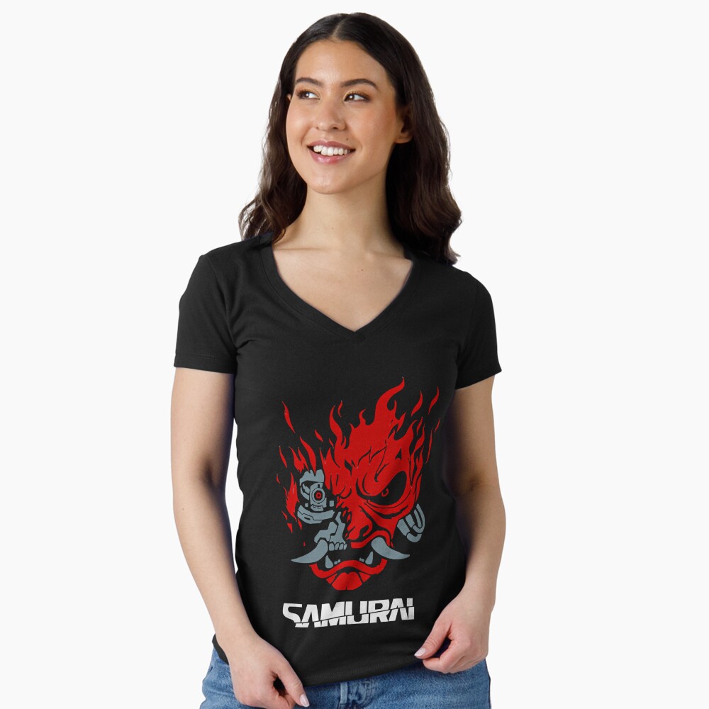 "Samurai Japanese Gaming 2077 Art Game Style" Graphic T-Shirt for Sale ...