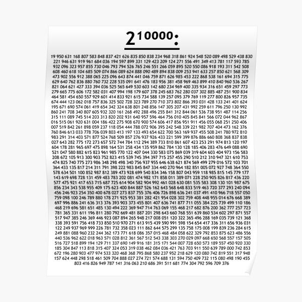 Póster «Número nerd matemático» de mtsdesign | Redbubble