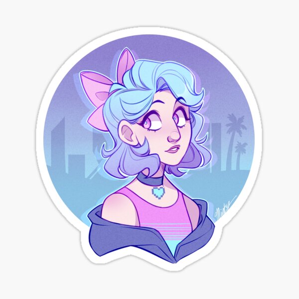 "Mia " Sticker for Sale by tinymintywolf | Redbubble