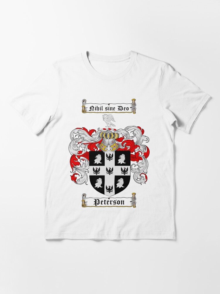 "Peterson Family Crest / Peterson Coat of Arms T-Shirt" T-shirt by ...
