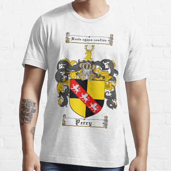 "Perry Family Crest / Perry Coat of Arms T-Shirt" T-shirt for Sale by ...