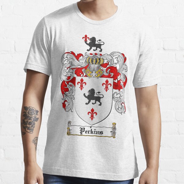 "Perkins Family Crest / Perkins Coat of Arms T-Shirt" T-shirt for Sale ...