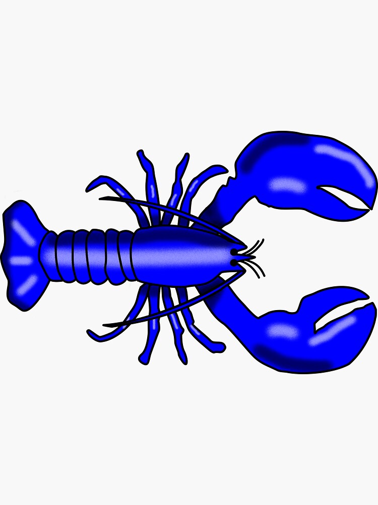 "Blue Lobsters" Sticker for Sale by christinaashman | Redbubble
