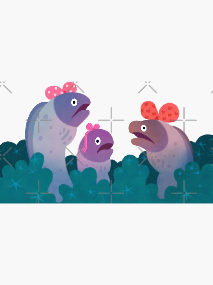 "Ribbon eels" Sticker for Sale by pikaole | Redbubble