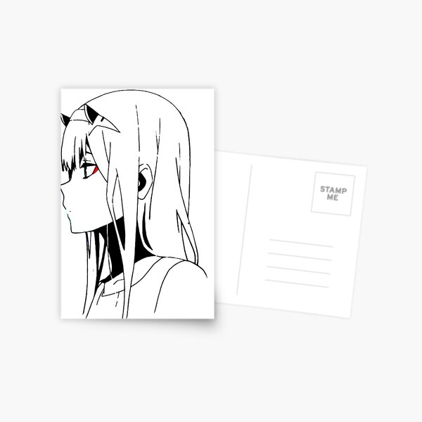 "Zero Two" Postcard for Sale by shu321 | Redbubble