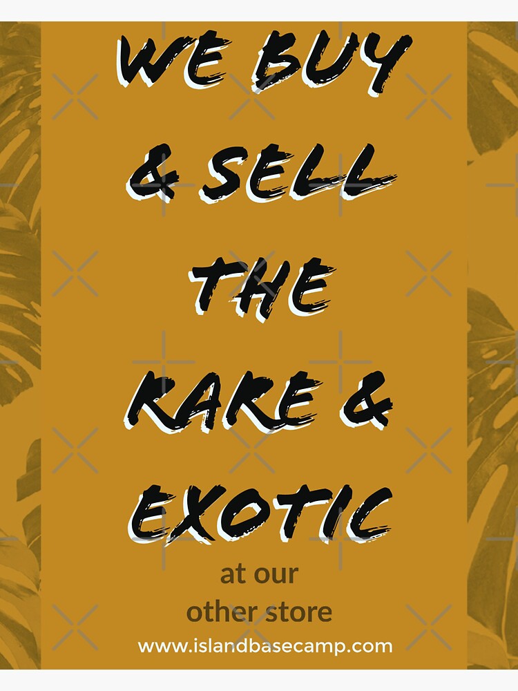 "Rare & Exotic" Sticker for Sale by IslandBaseCamp | Redbubble
