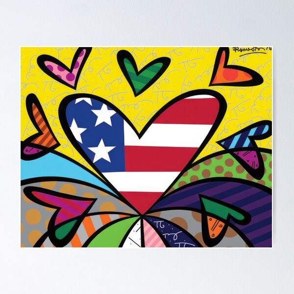 "romero britto" Poster for Sale by LucaGerdaLaszlo | Redbubble