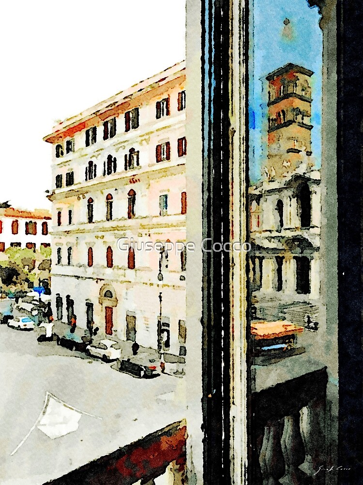 "Rome: view from the window with reflection" by Giuseppe Cocco | Redbubble
