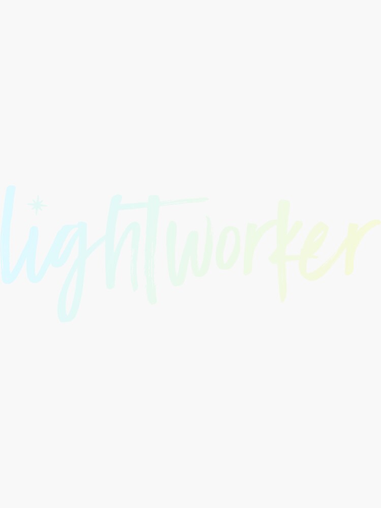 "Lightworker" Sticker for Sale by Roam-and-Root | Redbubble
