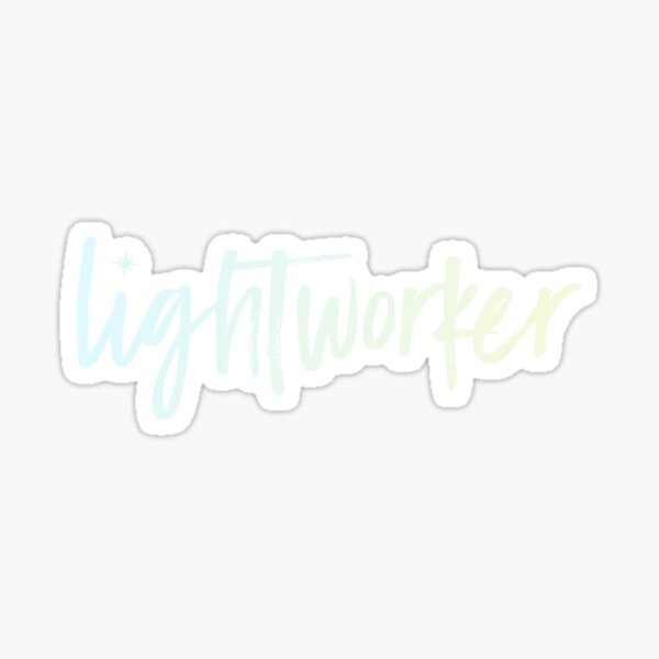 "Lightworker" Sticker for Sale by Roam-and-Root | Redbubble