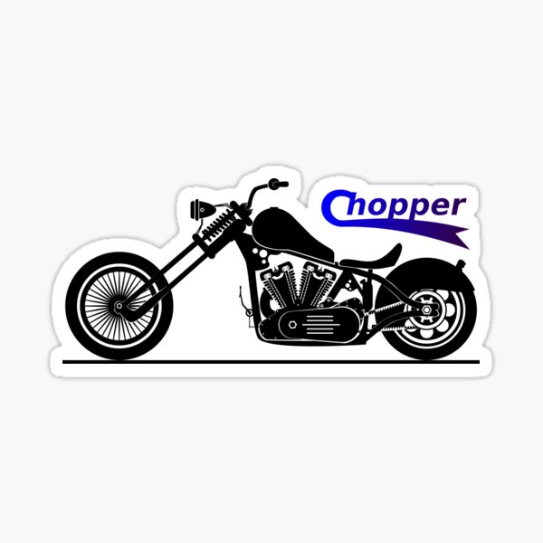 Chopper Motorcycle Stickers | Redbubble