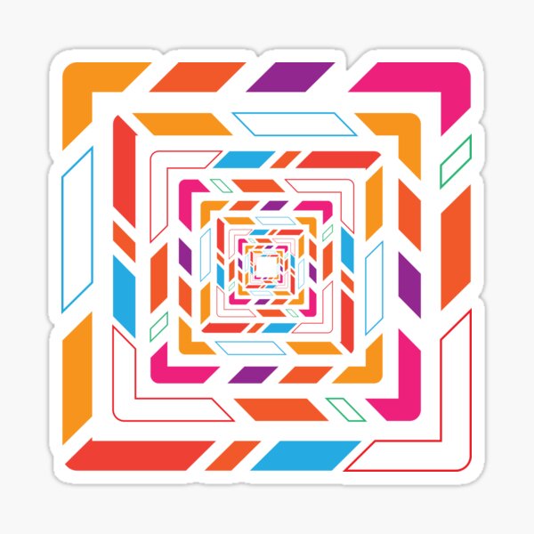"Abstract shape" Sticker by Melcu | Redbubble