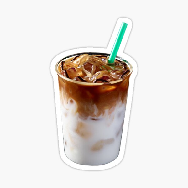 "iced almond milk latte" Sticker for Sale by cinnamonknot | Redbubble