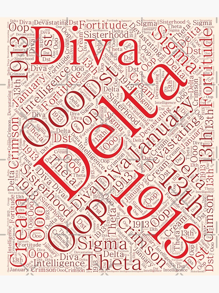 "Delta Diva Word Art" Poster for Sale by AlienatedOpus | Redbubble