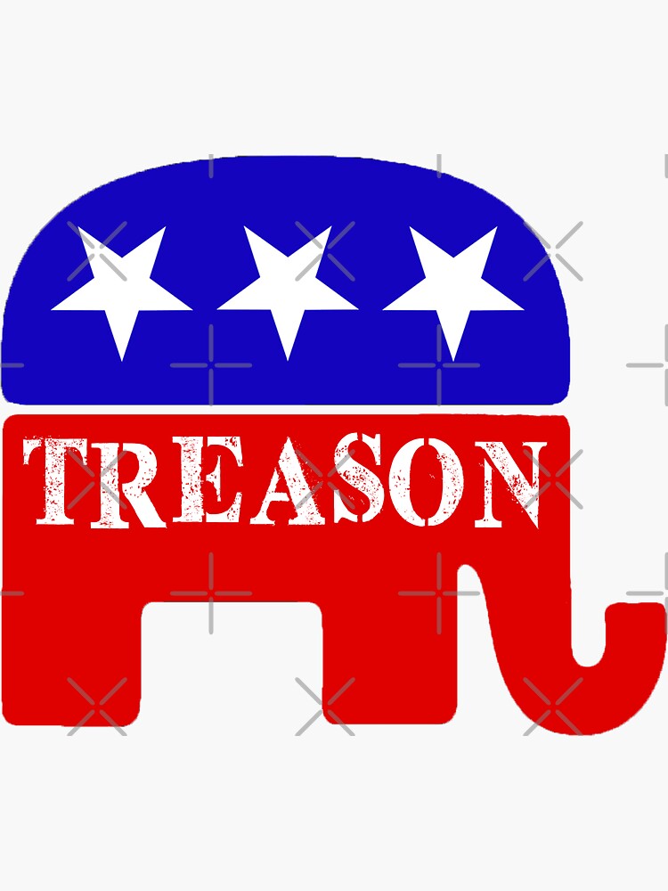 "GOP Treason Elephant Mascot" Sticker for Sale by Thelittlelord | Redbubble