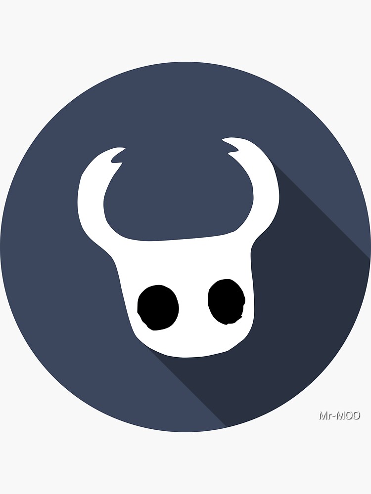 "Hollow Knight - The Knight Flat Icon" Sticker for Sale by Mr-M00 ...
