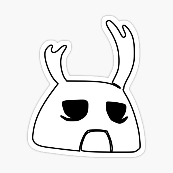 "Hollow Knight - Zote Mask" Sticker by Mr-M00 | Redbubble