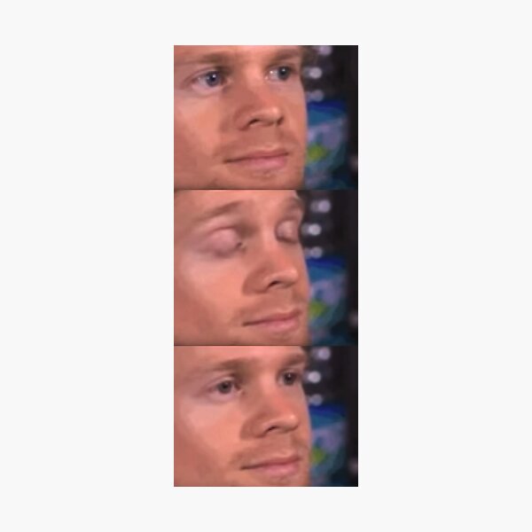 "Drew Scanlon Blinking Reaction Meme" Photographic Print for Sale by ...