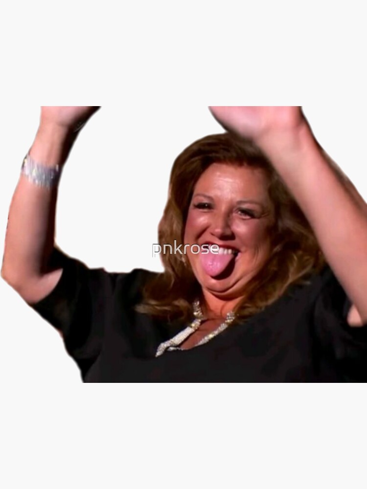 "abby lee miller meme" Sticker for Sale by pnkrose | Redbubble