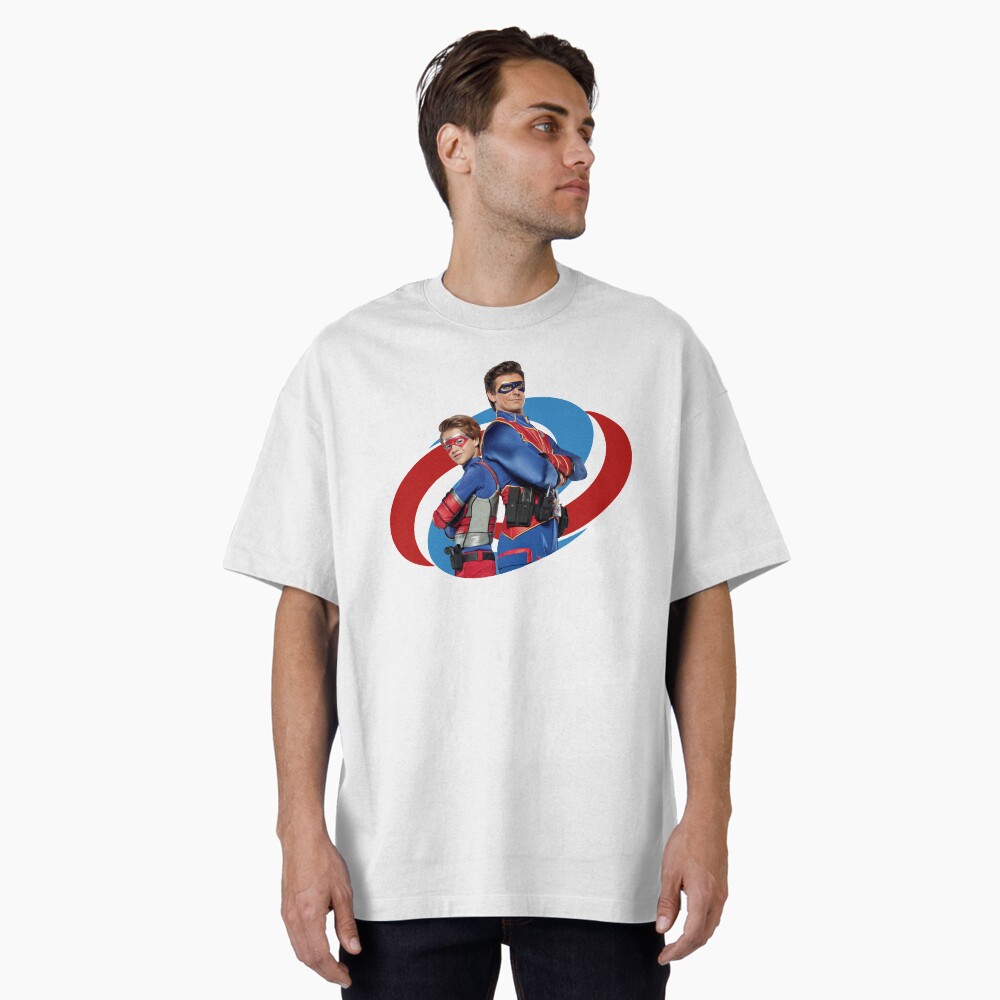 "Captain Man and Kid Danger" Sticker for Sale by Linneke | Redbubble