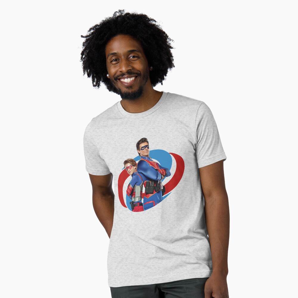 "Captain Man and Kid Danger" Sticker for Sale by Linneke | Redbubble