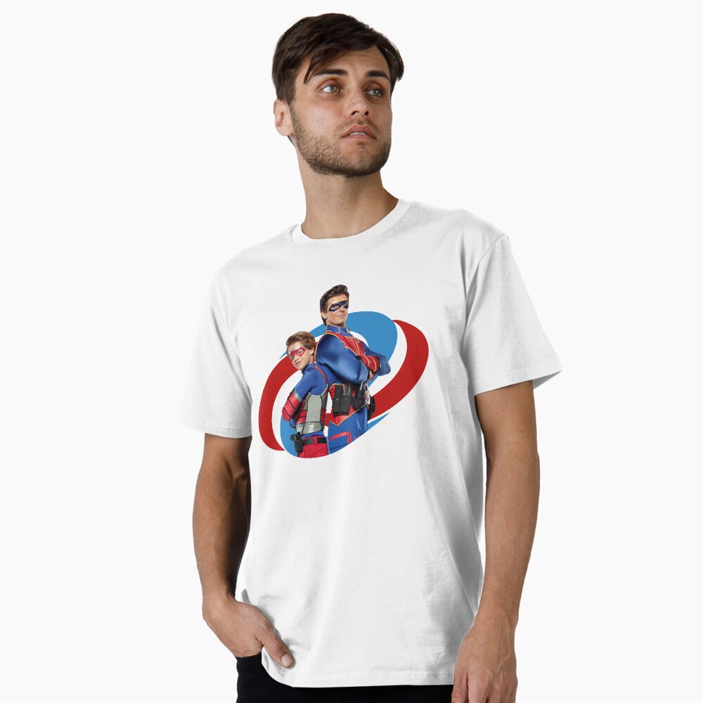 "Captain Man and Kid Danger" Sticker for Sale by Linneke | Redbubble