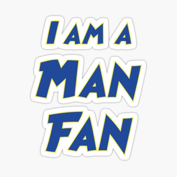 "I am a Man Fan" Sticker for Sale by Linneke | Redbubble