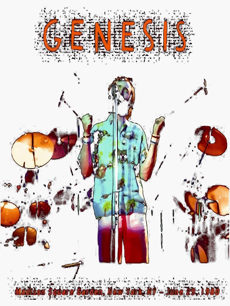 "Genesis Rock Band " Sticker for Sale by monicaybfym | Redbubble