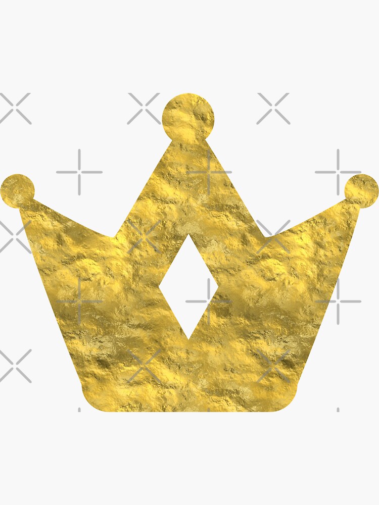 "Gold Leaf Crown" Sticker by LaurenPatrick | Redbubble