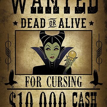 "WANTED - For cursing" Poster for Sale by SwanStarDesigns | Redbubble