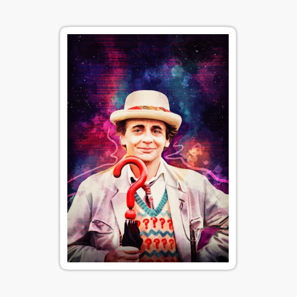 "Seventh Doctor" Sticker by sophiecowdrey | Redbubble