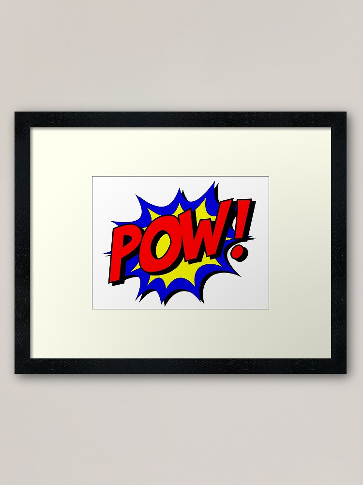 "POW! Comic Book Style!" Framed Art Print for Sale by phandiltees ...