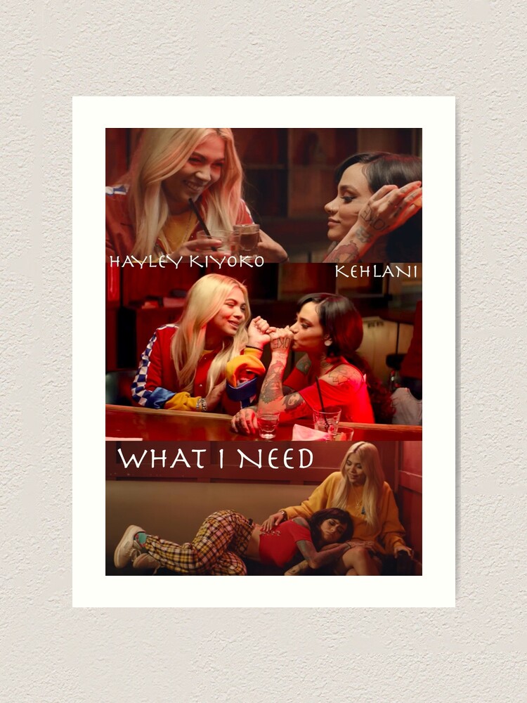 "Hayley Kiyoko & Kehlani - What I Need" Art Print for Sale by ...