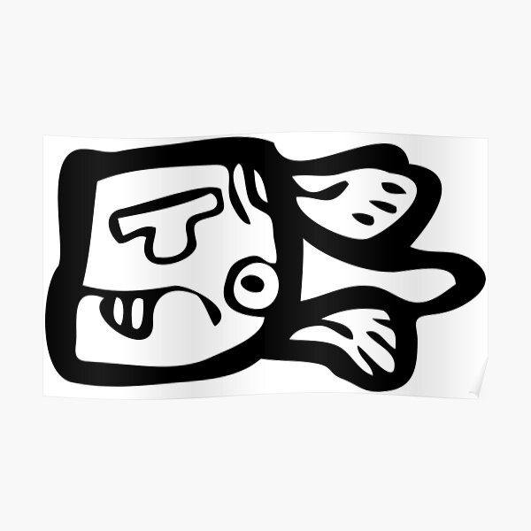 "Maya Symbols - Mayan script - Mayan glyphs" Poster by Akoa | Redbubble