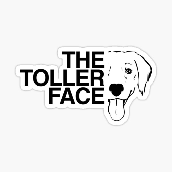 "Novia Scotia Duck Tolling Retriever The Toller Face " Sticker for Sale ...