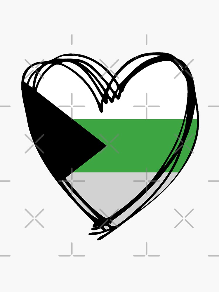"Demiromantic love" Sticker for Sale by be-proud | Redbubble
