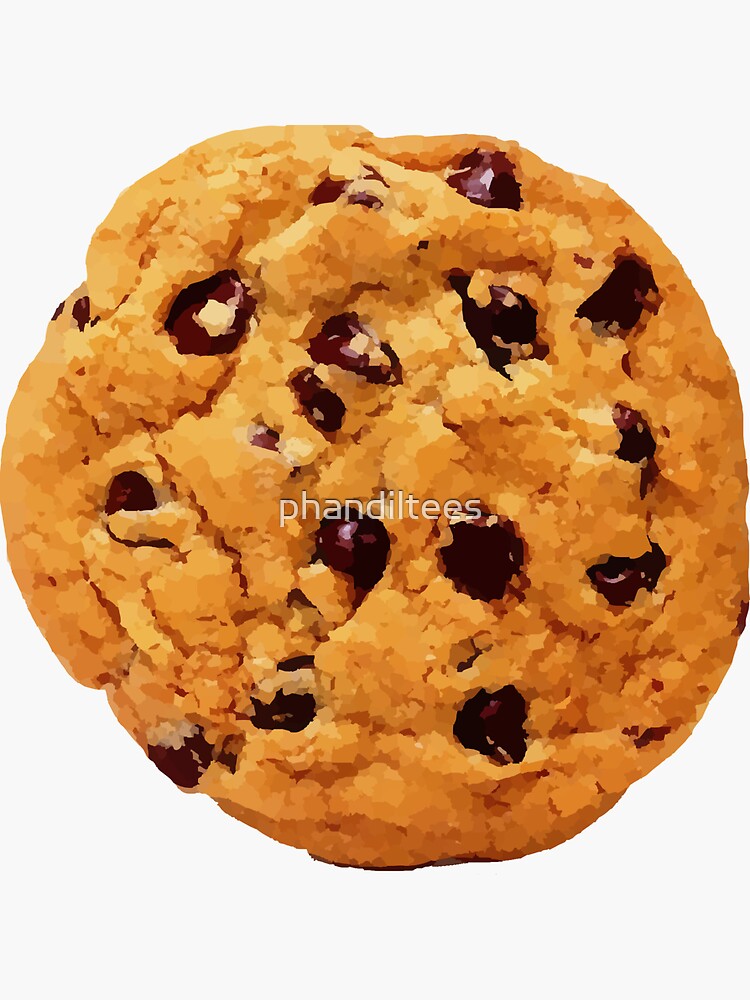 "Choc Chip Cookie!" Sticker for Sale by phandiltees | Redbubble