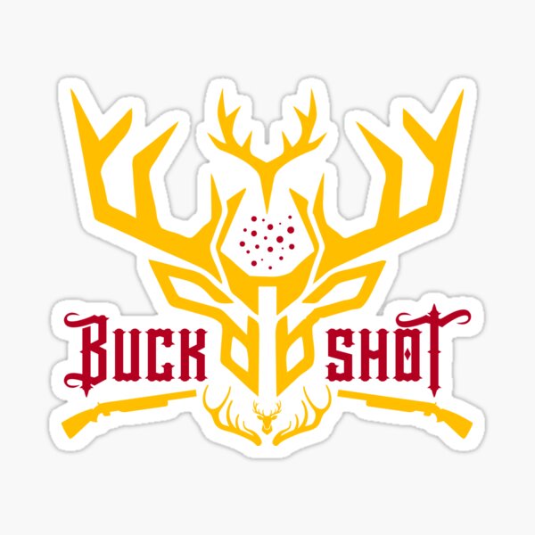 "Buckshot Shotgun Scatter Deer Design" Sticker for Sale by UNK-Fatigues ...