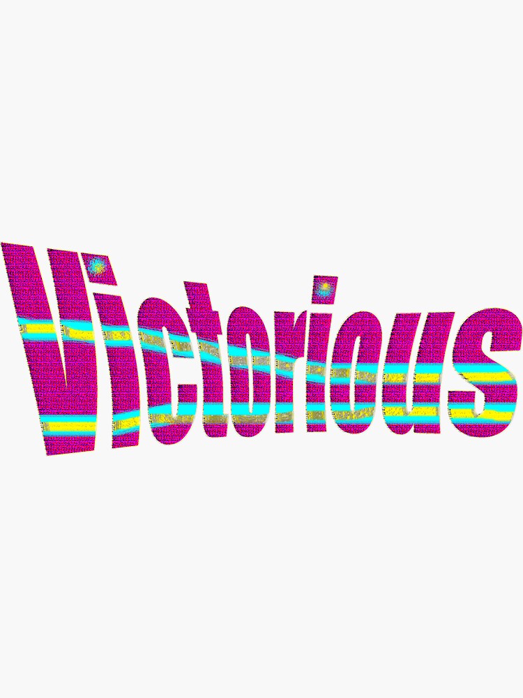 "VICTORIOUS" Sticker by TeaseTees | Redbubble