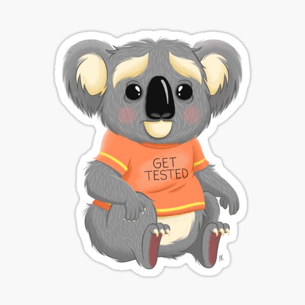 "Get Tested" Sticker for Sale by nocturnalgeek | Redbubble