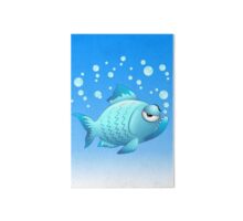 "Grumpy Fish Cartoon" Stickers by BluedarkArt | Redbubble