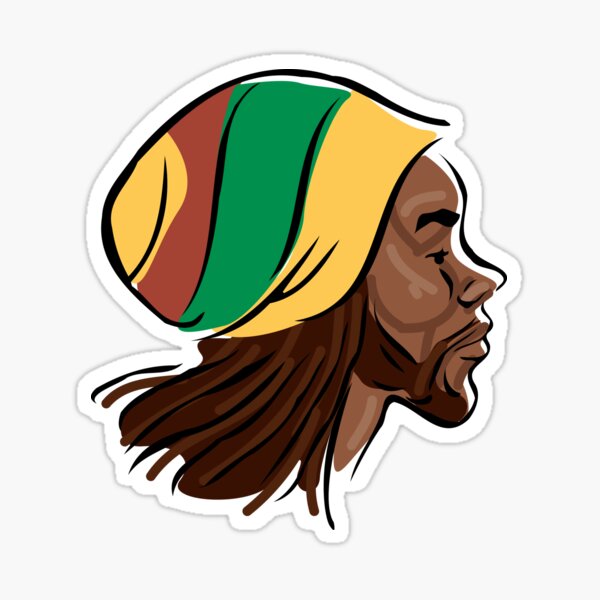 "Rastafarian" Sticker by SamuelMolina | Redbubble
