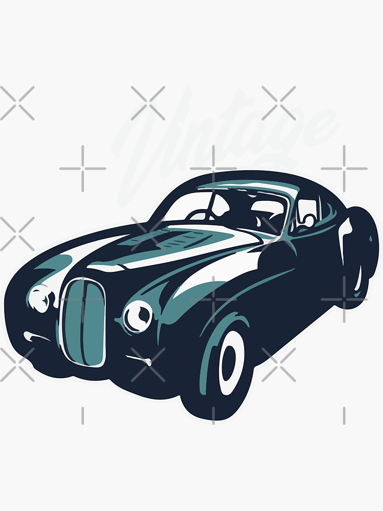 "Classic car club" Sticker by desigma | Redbubble