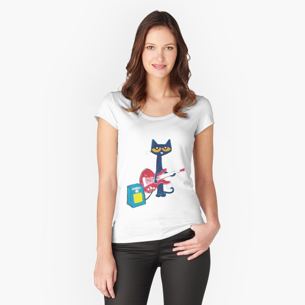 "cat playing guitar design Classic T-Shirt" Classic T-Shirt for Sale by ...
