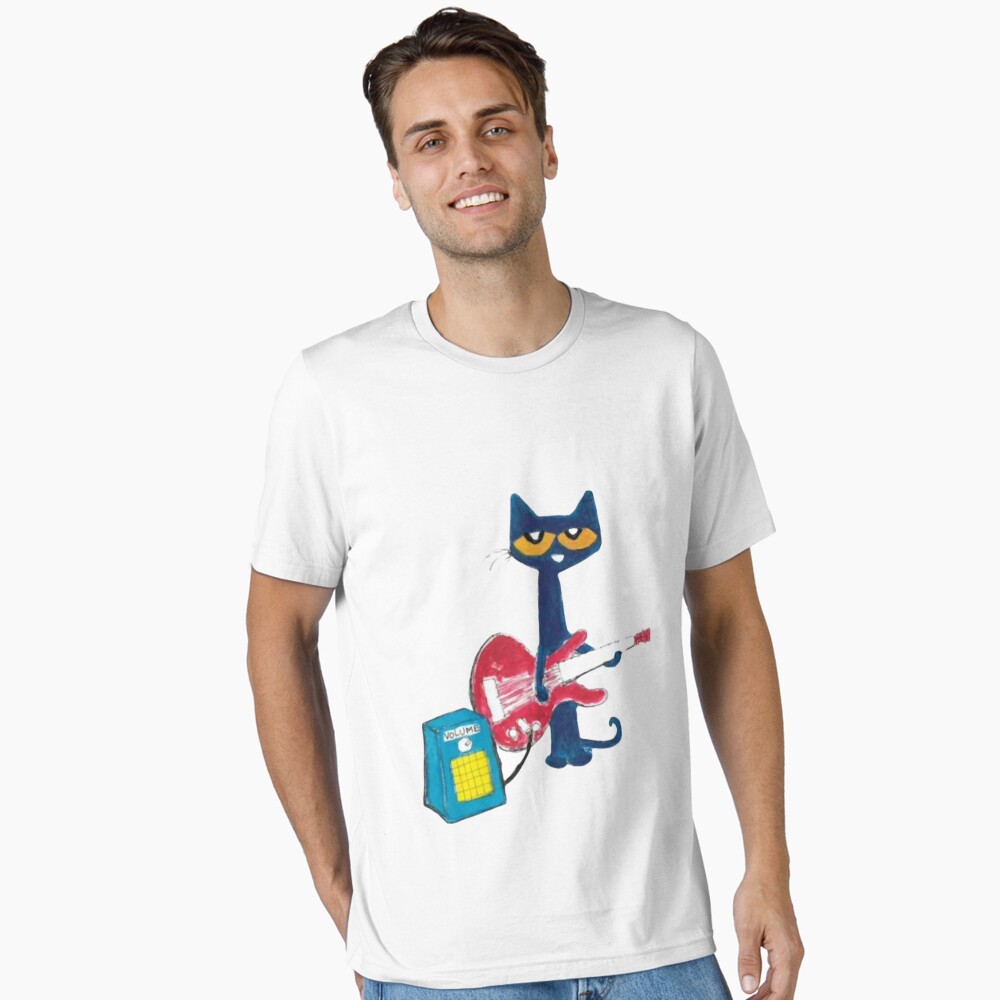 "cat playing guitar design Classic T-Shirt" Classic T-Shirt for Sale by ...