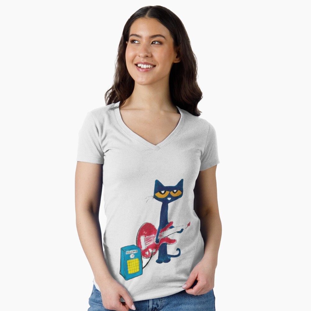 "cat playing guitar design Classic T-Shirt" Classic T-Shirt for Sale by ...