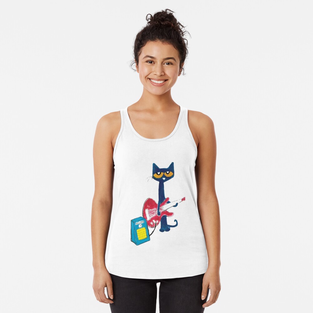 "cat playing guitar design Classic T-Shirt" Classic T-Shirt for Sale by ...