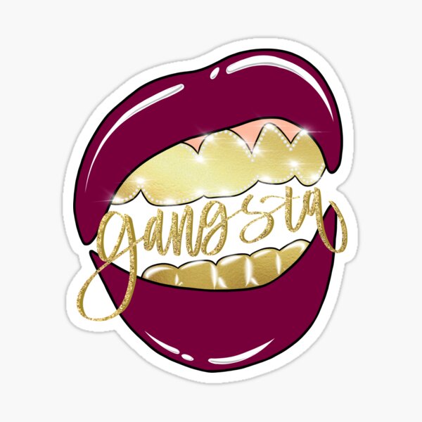 "Gangsta grillz" Sticker for Sale by asloanew | Redbubble