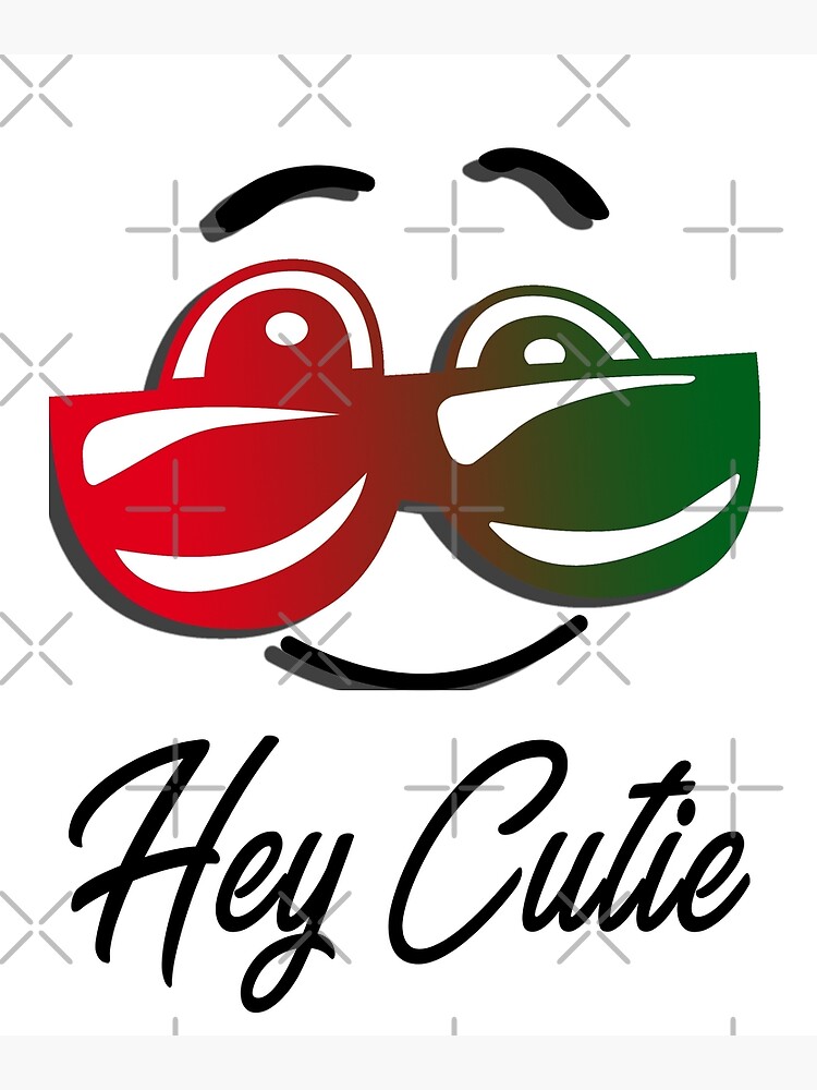 "Hey Cutie - Funny cartoon " Poster for Sale by momo1978 | Redbubble